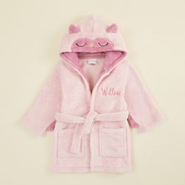 Personalised Pink Owl Robe | My 1st Years