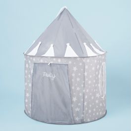 Personalised Kids Concept Grey Star Play Tent | Kids Concept