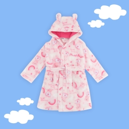 Personalised Pink Peppa Pig Fleece Robe
