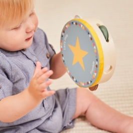 Personalised Colourful Childrens Tamborine Toy