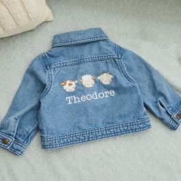 Personalised Fun On The Farm Denim Jacket