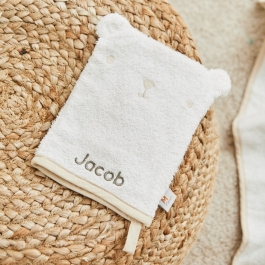 Ivory Cotton Bath Towelling Mitt | My 1st Years