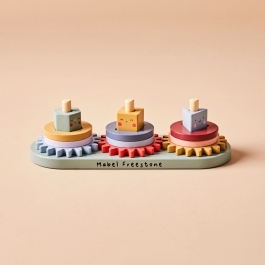 Personalised Just Bee Kids Wooden Turning Cog Toy FSC®