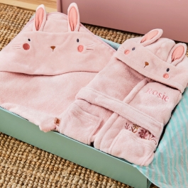 Personalised Bunny Splash and Snuggle Gift Set | My 1st Years